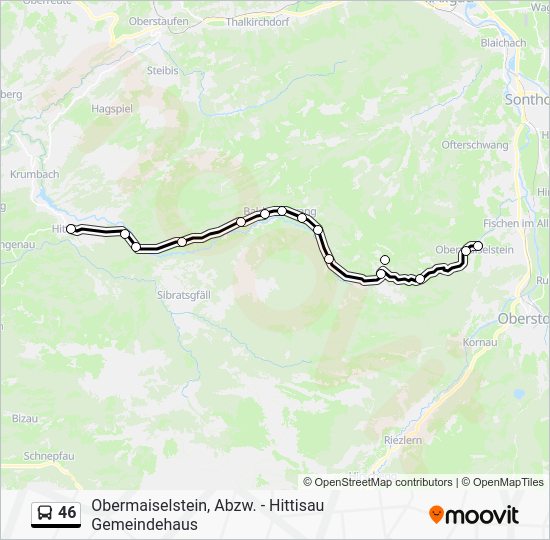 46 Route: Schedules, Stops & Maps - Oberstdorf (Updated)