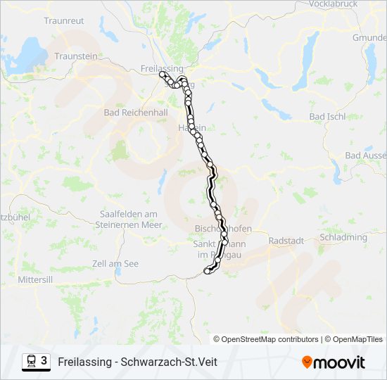 3 Route: Schedules, Stops & Maps - Schwarzach-St.Veit (Updated)