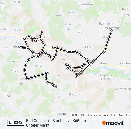 8242 Route: Fahrpläne, Haltestellen & Karten - Steinberg / Kößlarn ...