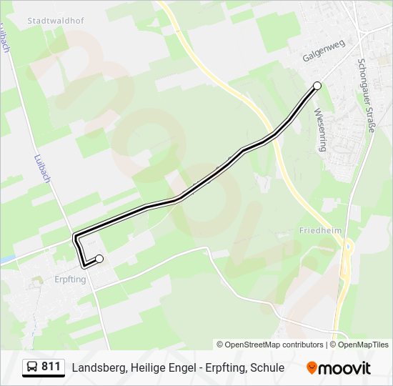 811 Route: Schedules, Stops & Maps - Landsberg, Dittel (Updated)