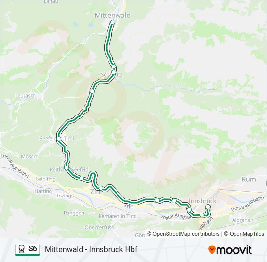 s6 Route: Schedules, Stops & Maps - Innsbruck Hbf (Updated)