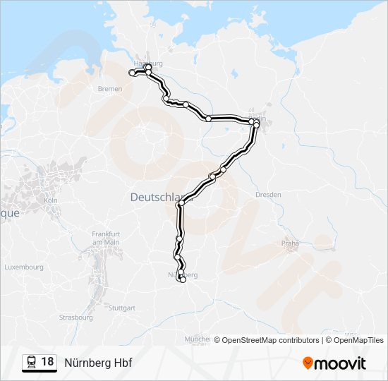 18 Route: Schedules, Stops & Maps - Nürnberg Hbf (Updated)