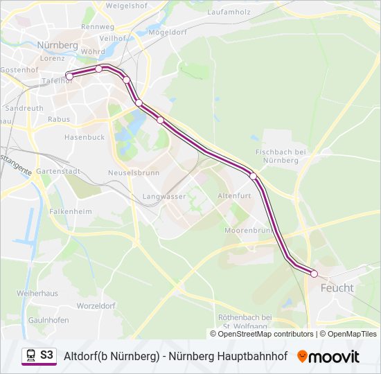 s3 Route: Schedules, Stops & Maps - Feucht (Updated)