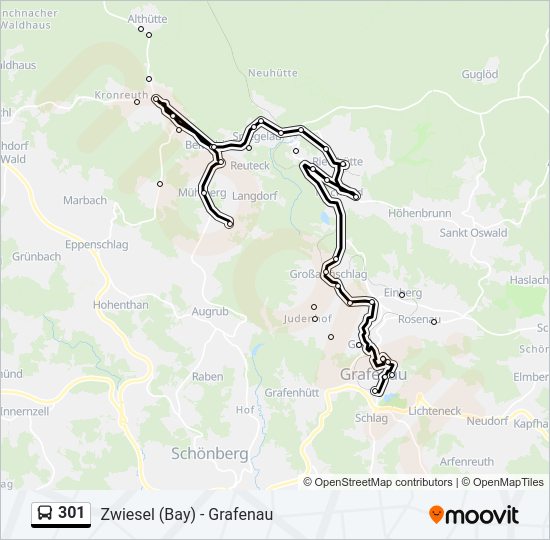 301 Route: Schedules, Stops & Maps - Grafenau Busbahnhof (Updated)