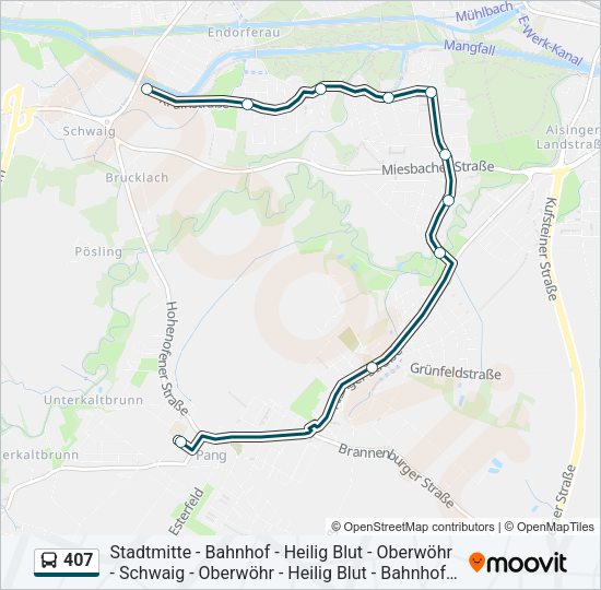 407 Route: Fahrpläne, Haltestellen & Karten - Schule (Aktualisiert)