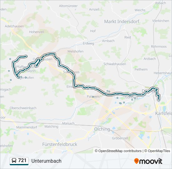 721 Route: Fahrpläne, Haltestellen & Karten - Unterumbach (Aktualisiert)