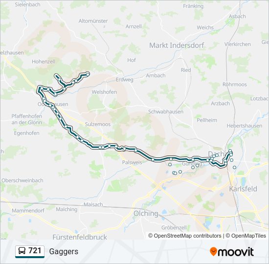 721 Route: Schedules, Stops & Maps - Gaggers (Updated)