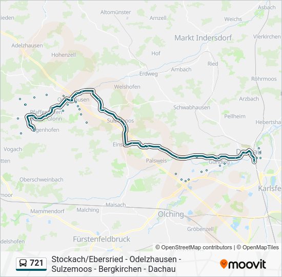 721 Route: Schedules, Stops & Maps - Dachau Bahnhof (Updated)