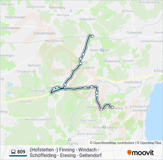 809 Route: Fahrpläne, Haltestellen & Karten - Geltendorf (Aktualisiert)