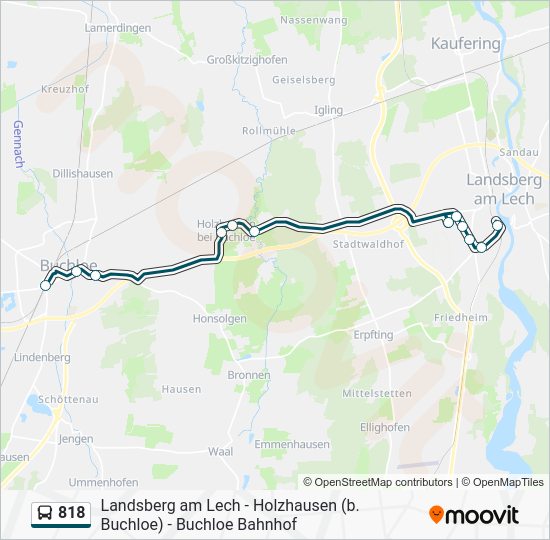 818 Route: Schedules, Stops & Maps - Landsberg (Updated)