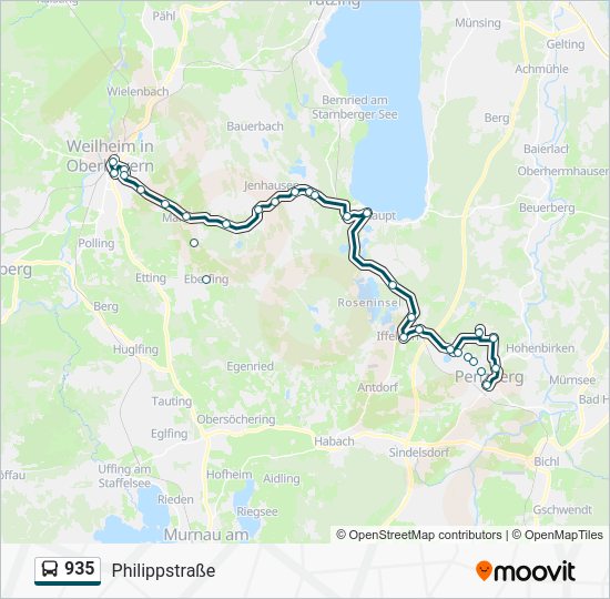935 Route: Schedules, Stops & Maps - Philippstraße (Updated)