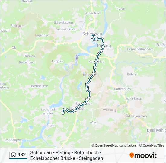 982 Route: Schedules, Stops & Maps - Steingädele (Updated)