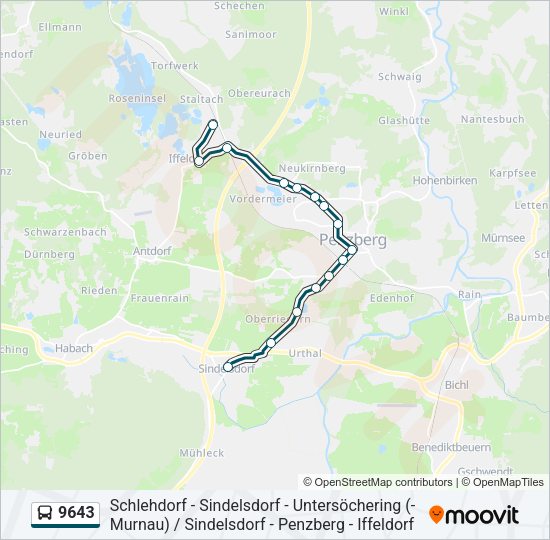 9643 Route: Fahrpläne, Haltestellen & Karten - Abzw. Bahnhof (Aktualisiert)