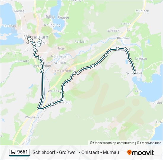 9661 Route: Schedules, Stops & Maps - Murnau (Updated)