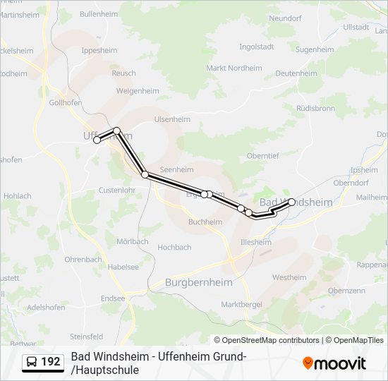 192 Route: Schedules, Stops & Maps - Uffenheim Grund- /Hauptschule ...