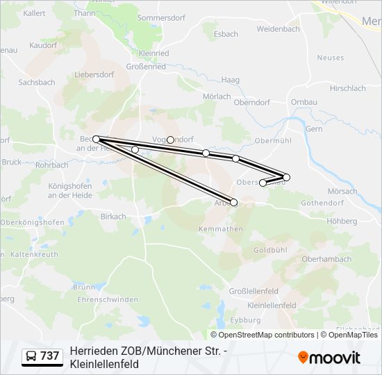 737 Route: Fahrpläne, Haltestellen & Karten - Arberg Schule (Aktualisiert)