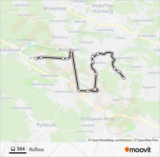 504 Route: Schedules, Stops & Maps - Rufbus (Updated)