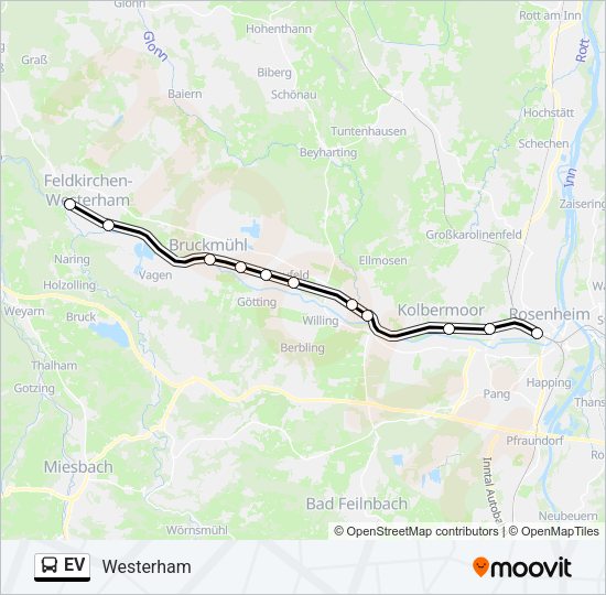 EV Route: Fahrpläne, Haltestellen & Karten - Westerham (Aktualisiert)