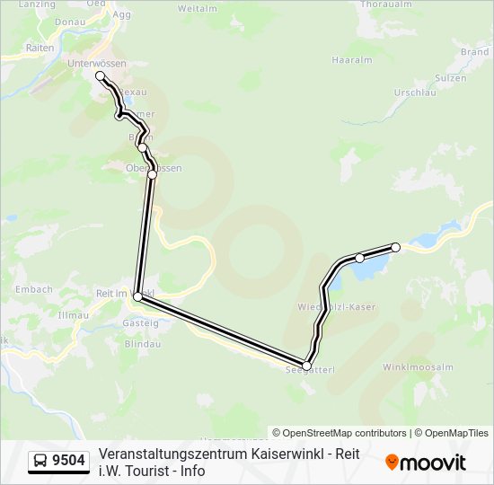 9504 Route: Schedules, Stops & Maps - Wanderbus; Weitsee (Updated)