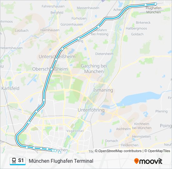 S1 Route: Schedules, Stops & Maps - München Flughafen Terminal (Updated)