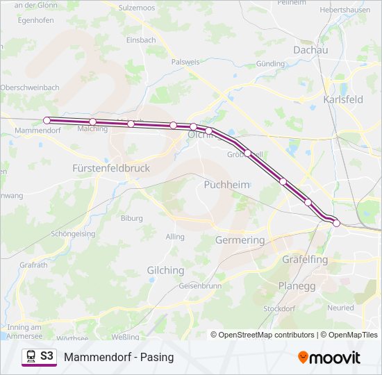 s3 Route: Schedules, Stops & Maps - Pasing (Updated)