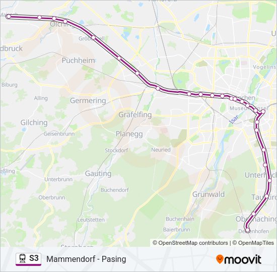 s3 Route: Schedules, Stops & Maps - Deisenhofen (Updated)