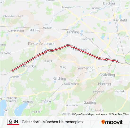 s4 Route: Schedules, Stops & Maps - Grafrath (Updated)