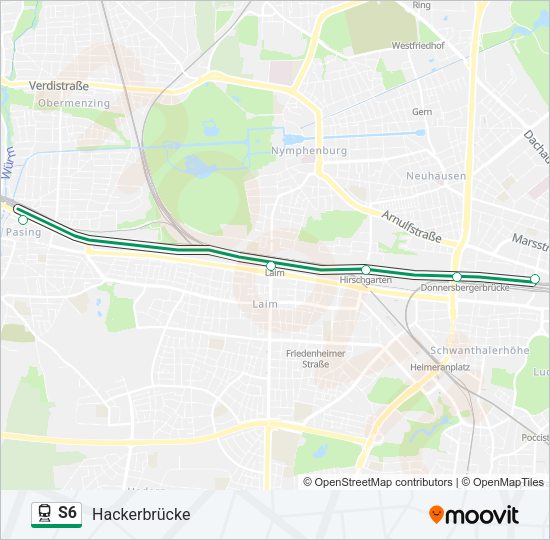 s6 Route: Schedules, Stops & Maps - Hackerbrücke (Updated)