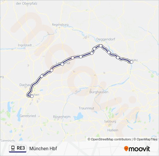 re3 Route: Schedules, Stops & Maps - München Hbf (Updated)