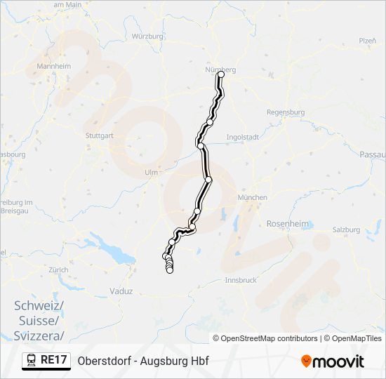 RE17 Route: Fahrpläne, Haltestellen & Karten - Nürnberg Hbf (Aktualisiert)