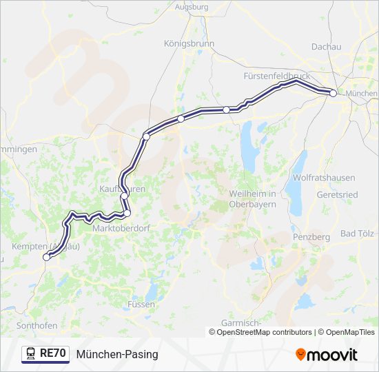 re70 Route: Schedules, Stops & Maps - München-Pasing (Updated)