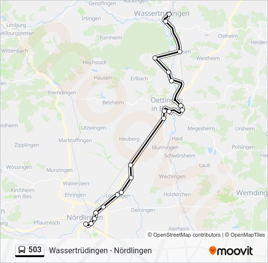 503 Route: Schedules, Stops & Maps - Wassertrüdingen (Updated)