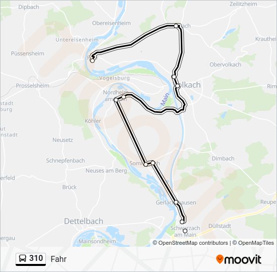 310 Route: Schedules, Stops & Maps - Fahr (Updated)