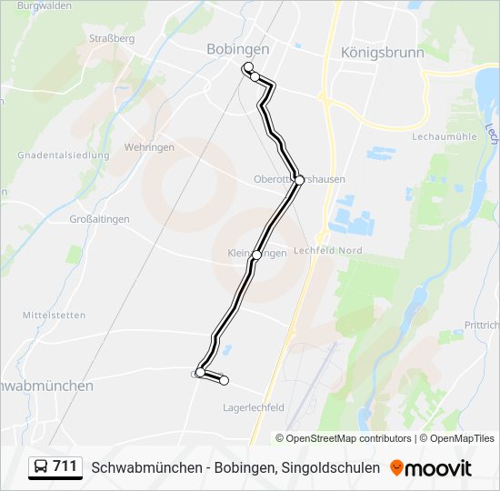 711 Route: Fahrpläne, Haltestellen & Karten - Graben Ost (Aktualisiert)