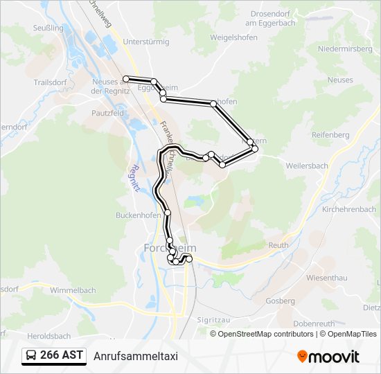266 ast Route: Schedules, Stops & Maps - Anrufsammeltaxi (Updated)