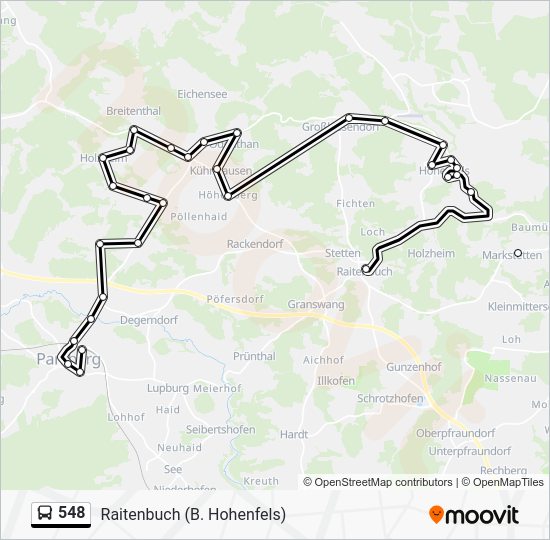 548 Route: Schedules, Stops & Maps - Raitenbuch (B. Hohenfels) (Updated)