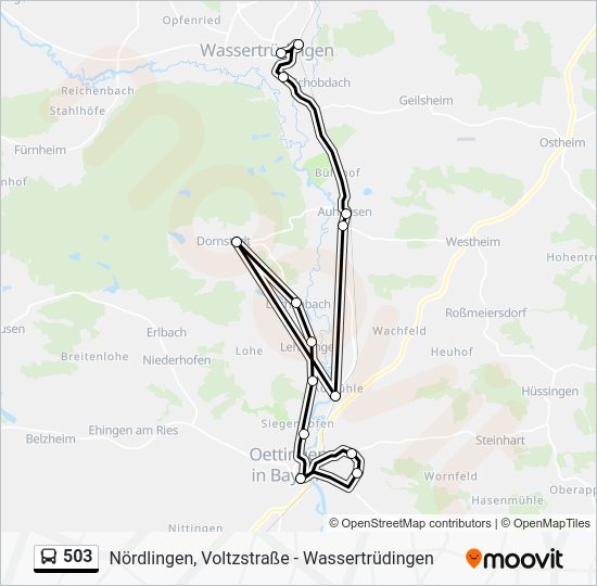 503 Route: Schedules, Stops & Maps - Oettingen, Gasthof Sonne (Updated)