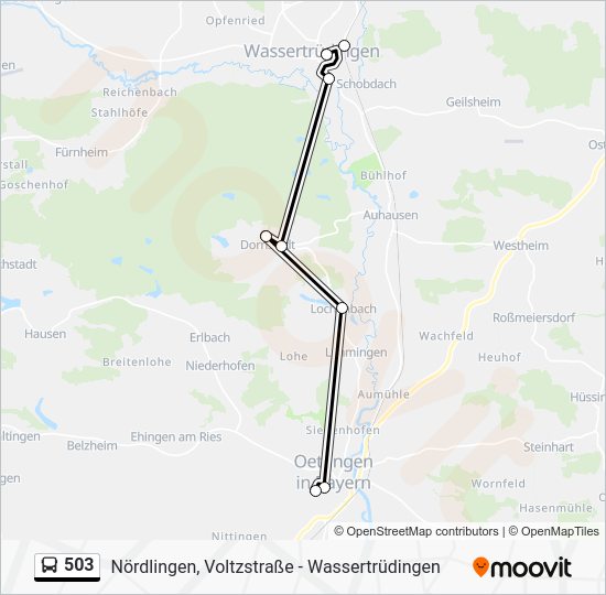 503 Route: Schedules, Stops & Maps - Oettingen, Gymnasium (Updated)