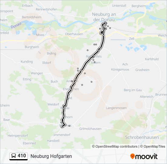 410 Route: Schedules, Stops & Maps - Neuburg Hofgarten (Updated)