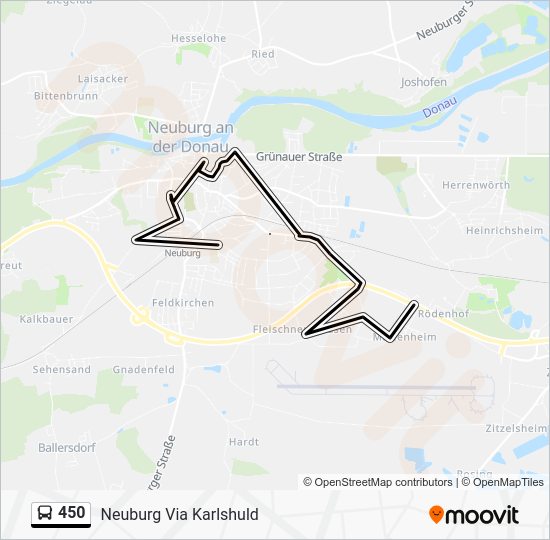 450 Route: Schedules, Stops & Maps - Neuburg Via Karlshuld (Updated)