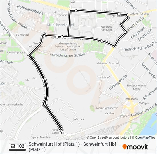 102 Route: Schedules, Stops & Maps - Campus-Express (Updated)