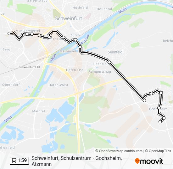 159 Route: Schedules, Stops & Maps - Gochsheim, Atzmann (Updated)