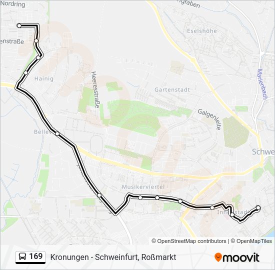 169 Route: Schedules, Stops & Maps - Roßmarkt (Updated)