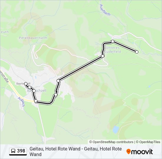 398 Route: Schedules, Stops & Maps - Bayrischzell (Updated)