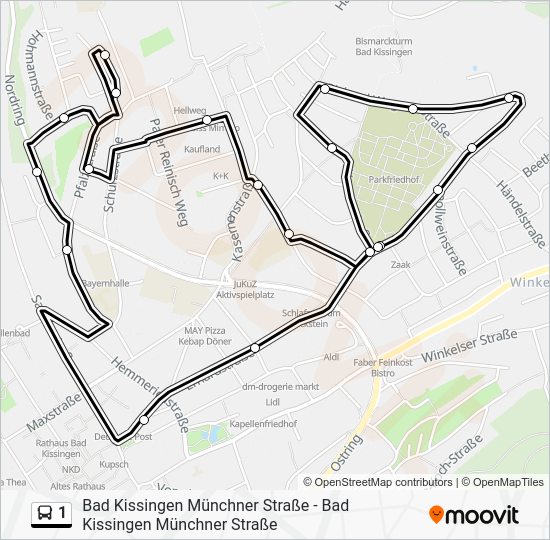 1 Route: Fahrpläne, Haltestellen & Karten - Bad Kissingen (Aktualisiert)