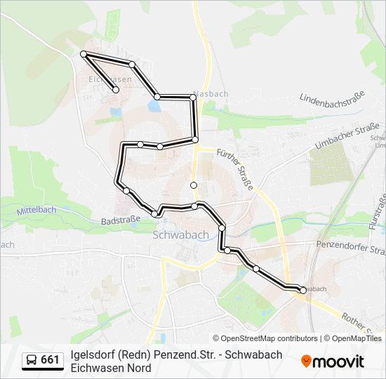 661 Route: Schedules, Stops & Maps - Schwabach (Updated)