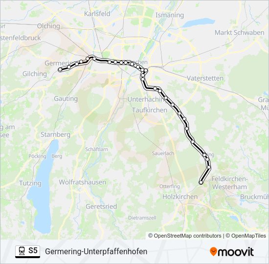 S5 Route: Schedules, Stops & Maps - Germering-Unterpfaffenhofen (Updated)
