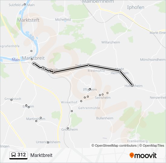 312 Route: Fahrpläne, Haltestellen & Karten - Marktbreit (Aktualisiert)