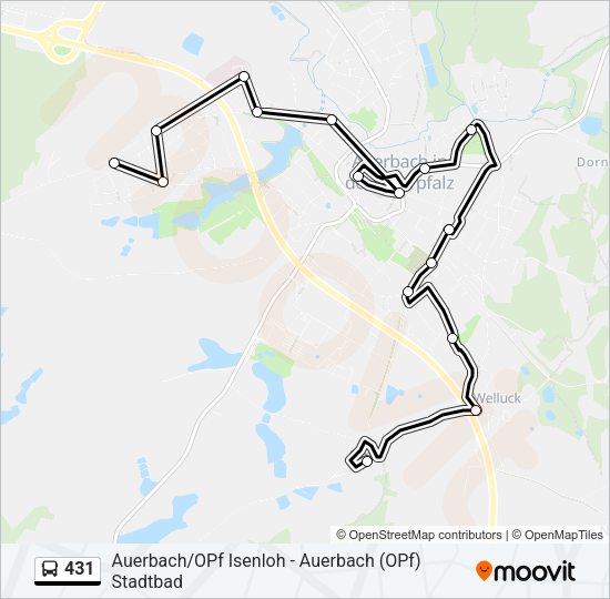 431 Route: Schedules, Stops & Maps - Sand (Updated)
