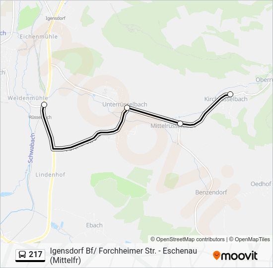 217 Route: Schedules, Stops & Maps - Rüsselbach Bahnhof (Updated)